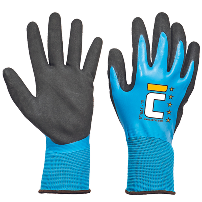 CERVA Rukavice TETRAX FH máčané v latexe č.7 (s blistrom)